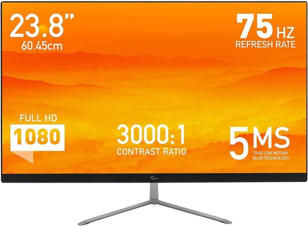 Monitor Led Qian Frameless De 23.8 Pulgadas 75Hz Full Hd 1920x1080 ...